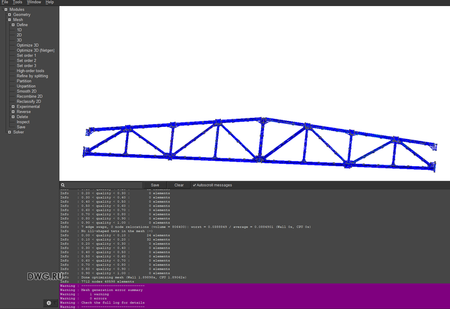 Требуются услуги по моделированию 3d объекта в GMSH для SCAD. Максим
